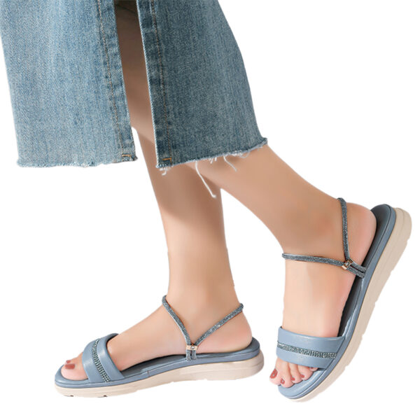 Ella Dusty Blue Sandals – Aidangus